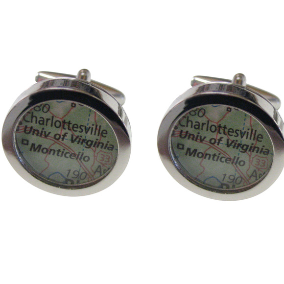 Kiola Designs | Accessories | University Of Virginia Map Cufflinks ...